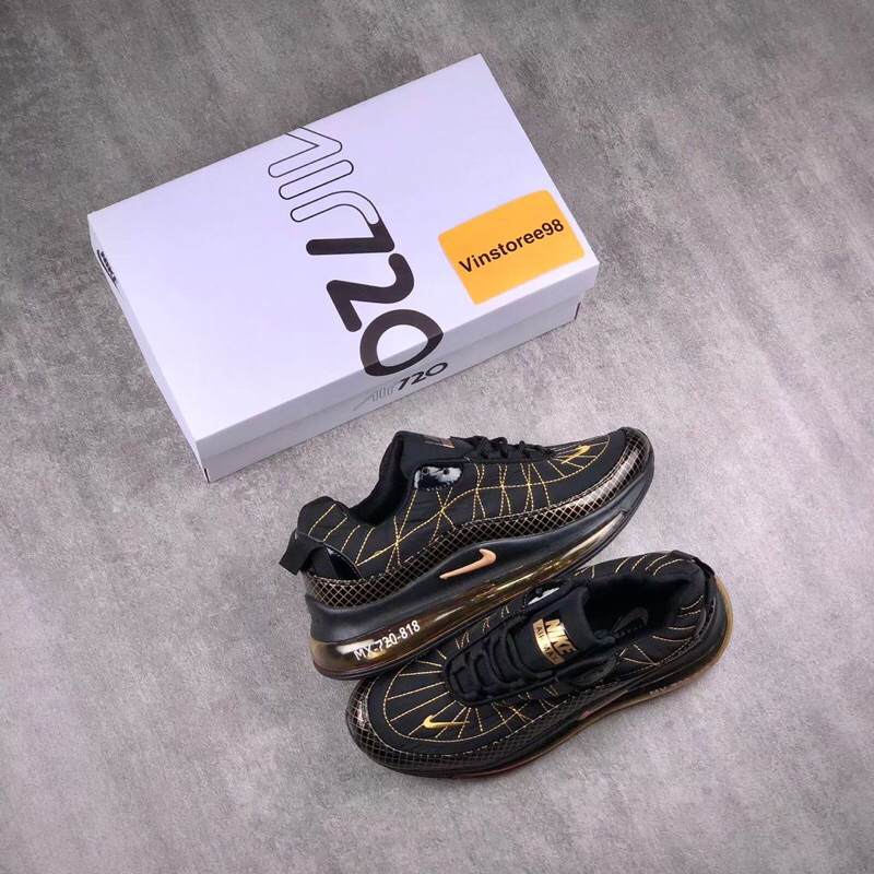 Jual Sepatu Air Max 720 818 Black Gold | Shopee Indonesia