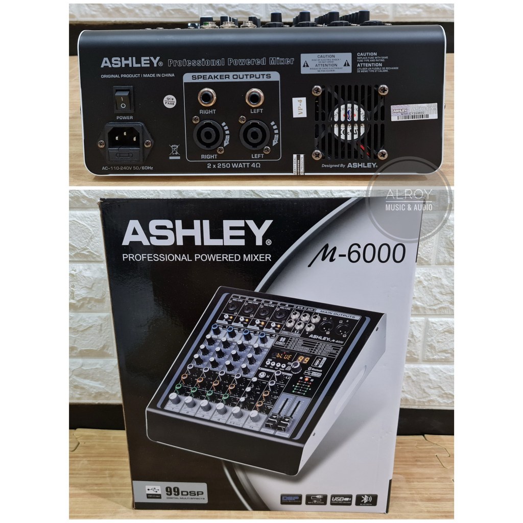 Jual Power Mixer Ashley M-6000 / M 6000 / M6000 6 Channel | Shopee ...