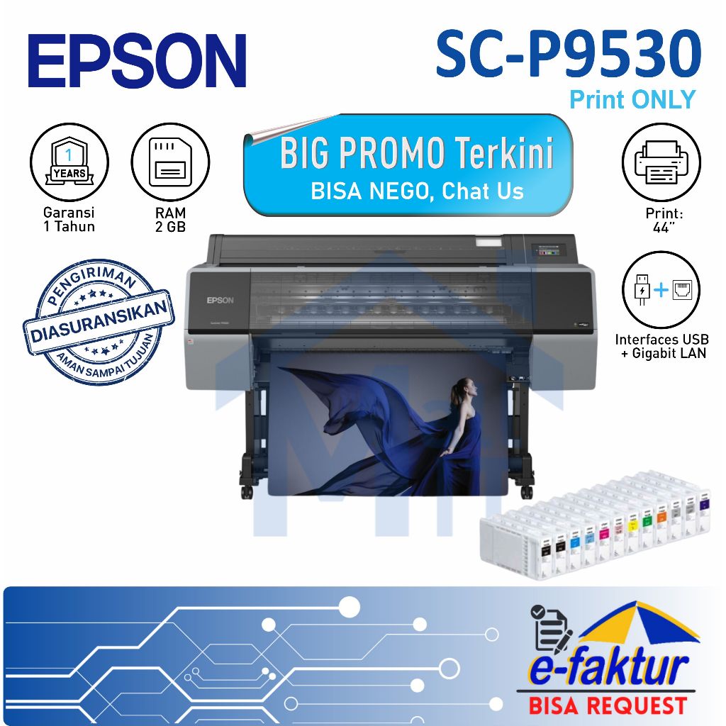 Jual MALLIT EPSON Printer Epson SureColor P9530 SC-P9530 SCP9530 44" 44 Inci 12 Pigment | Shopee ...