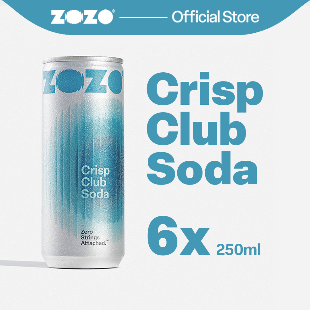 Jual ZOZO Crisp Club Soda - 6x 250ml Cans | Shopee Indonesia