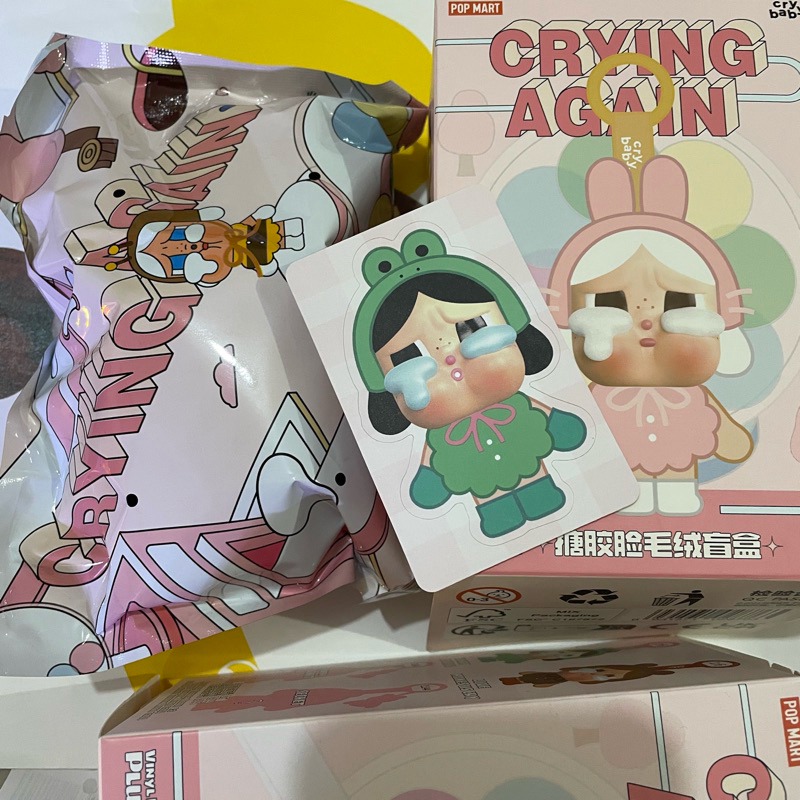 Jual Popmart Crybaby Crying Again Frog | Shopee Indonesia