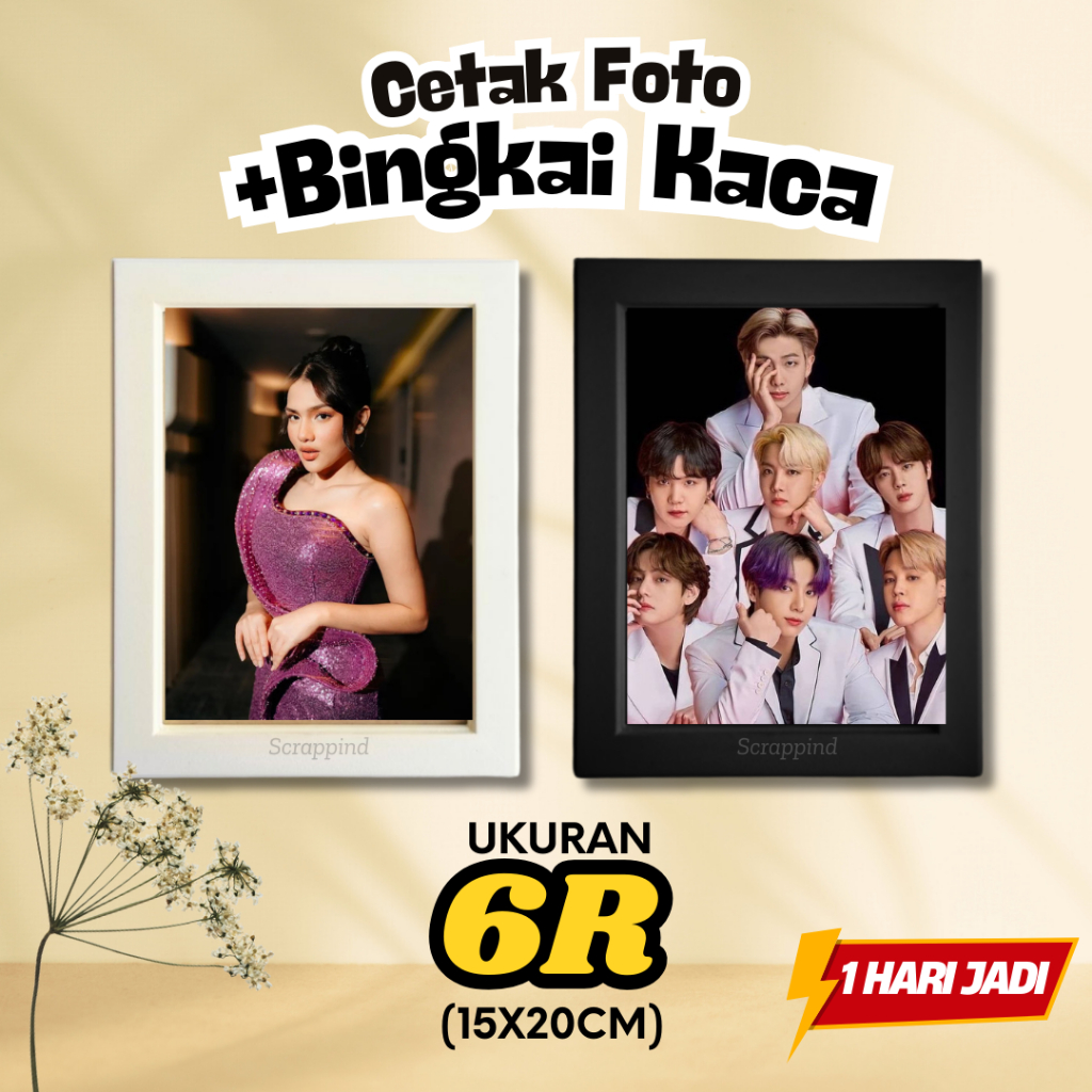 Jual Cetak Foto Bingkai Kaca Ukuran 6R Cetak Foto Termurah | Shopee ...