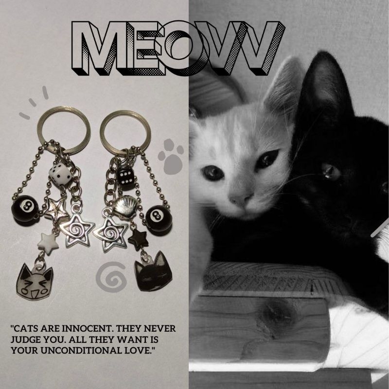 Jual keychain MEOVV y2k (ganci kucing y2k) | Shopee Indonesia