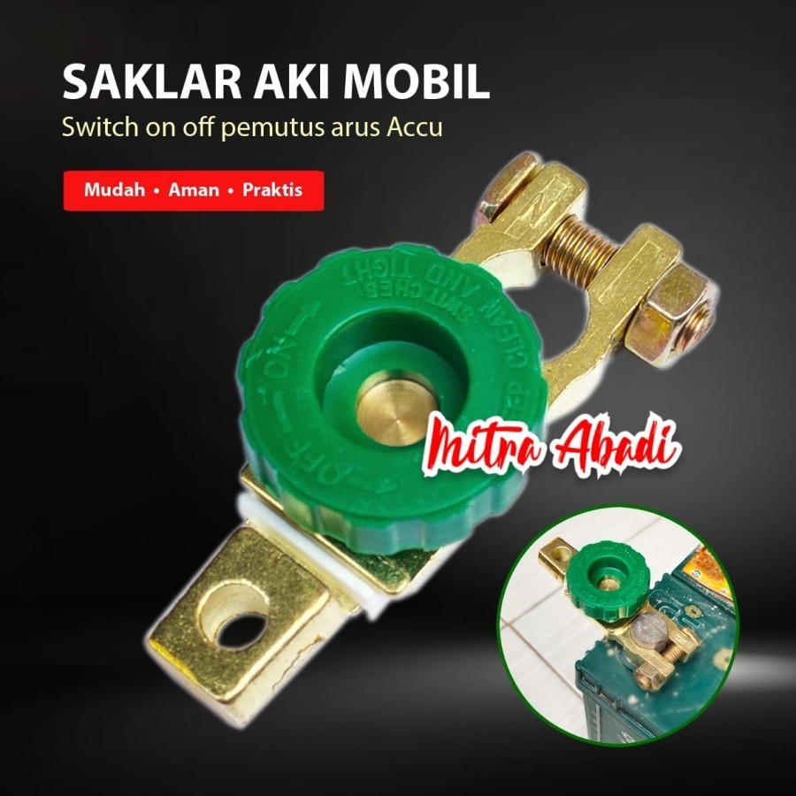 Jual Saklar Aki Mobil / Saklar Putar Anti Setrum / Switch On Off ...