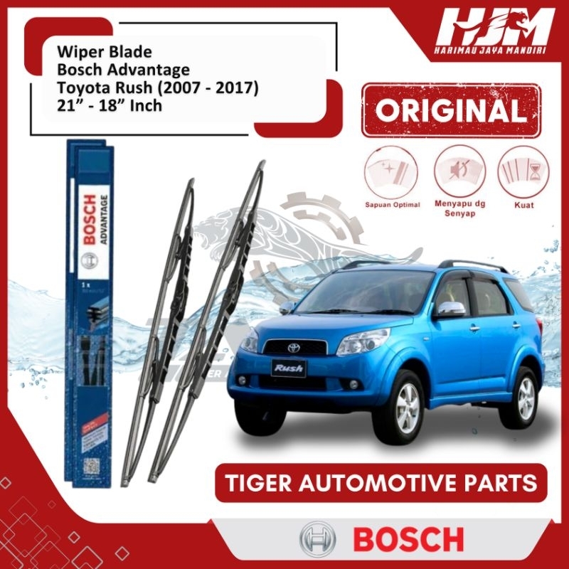 Jual WIPER BLADE MOBIL RUSH TERIOS BOSCH ADVANTAGE 21" - 18" ORIGINAL ...