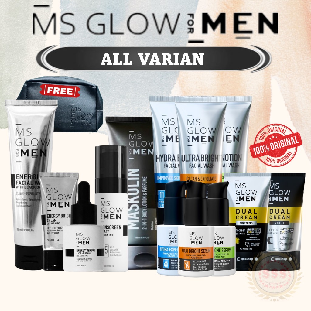 Jual MS GLOW FOR MEN All Varian Skincare Pria Paket Perawatan Wajah ...