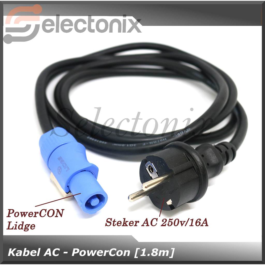 Jual Kabel Steker AC - PowerCON [1.8m] | Shopee Indonesia