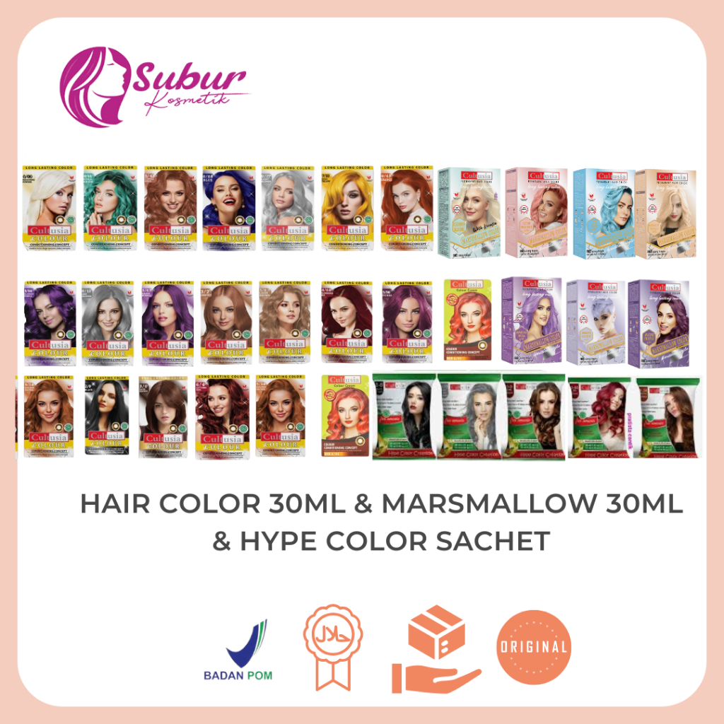 Jual Cultusia Semir Rambut 30Ml & Semir Marsmallow 30ml & Hype Color ...