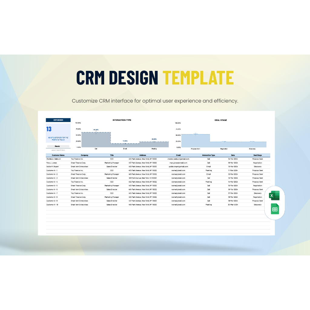 Jual Template Desain CRM Excel Spreadsheet | Shopee Indonesia