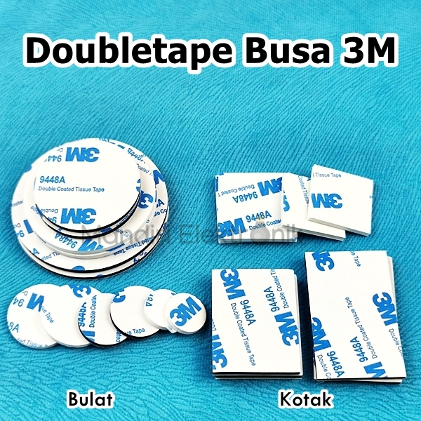 Jual Doubletape Busa 3M Bulat Kotak Busa Foam - Bantalan Kuat Pita ...