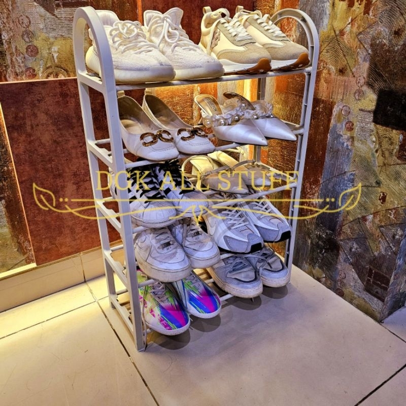 Jual Rak Tempat Sepatu Sandal Sendal Anti KARAT Portable Plastik ...