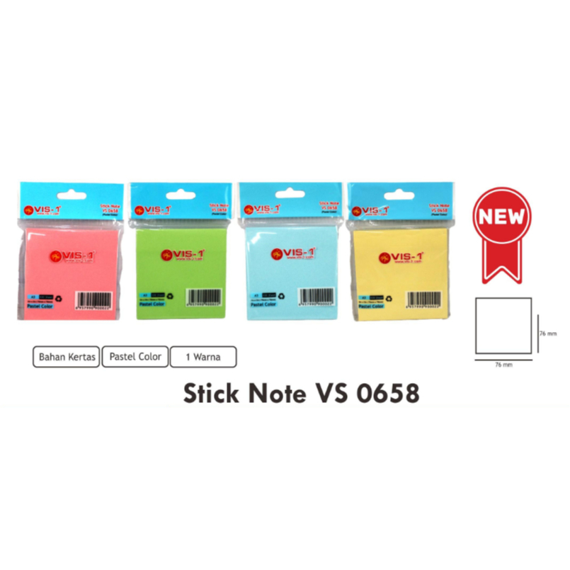 Jual Sticky Note Pastel Paper 76x76mm | Shopee Indonesia
