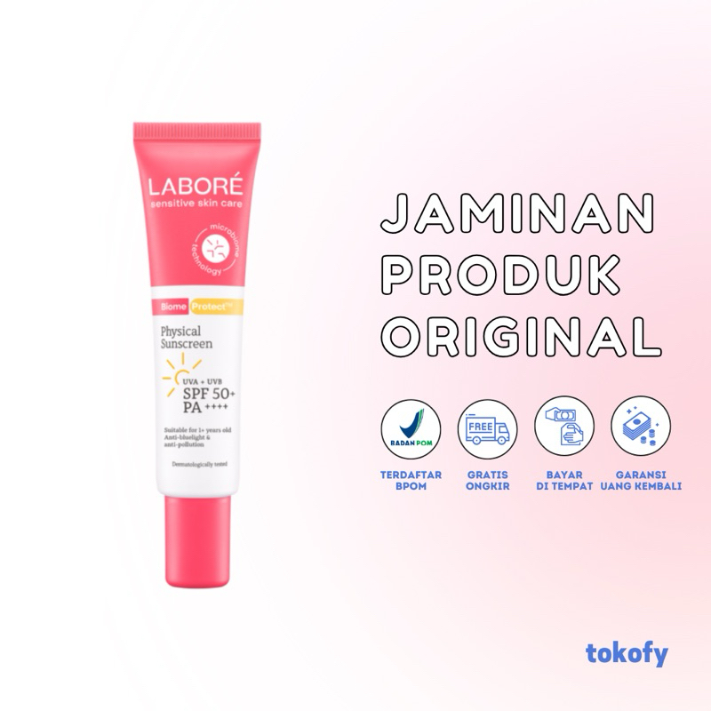 Jual Labore Biome Protect Physical Sunscreen SPF 50+ PA++++ 30ml ...