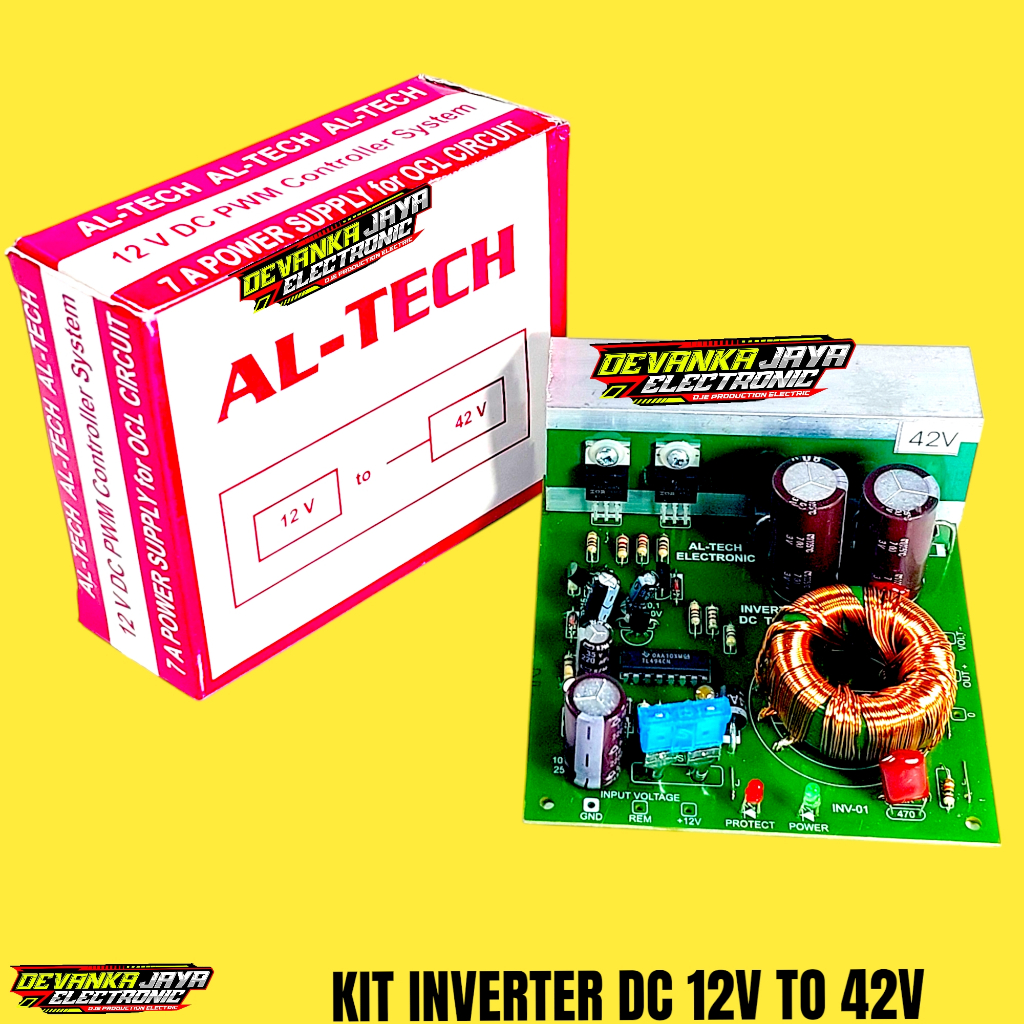 Jual KIT INVERTER 42 VOLT CT INPUT 12 VOLT CONVERTER DC TO CT BELL BGR 12V KE 42V CT AUDIO ...