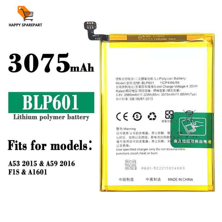 Jual BATERAI OPPO F1S BLP601 BATRE BATTERY NEW | Shopee Indonesia