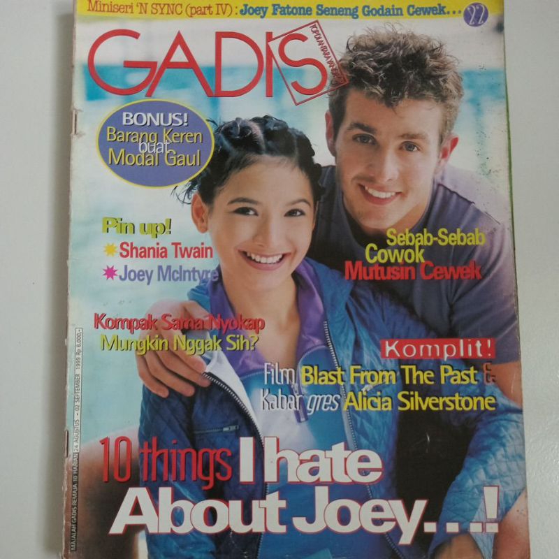 Jual Majalah Gadis Tahun 1999 Cover Early & Joey | Shopee Indonesia
