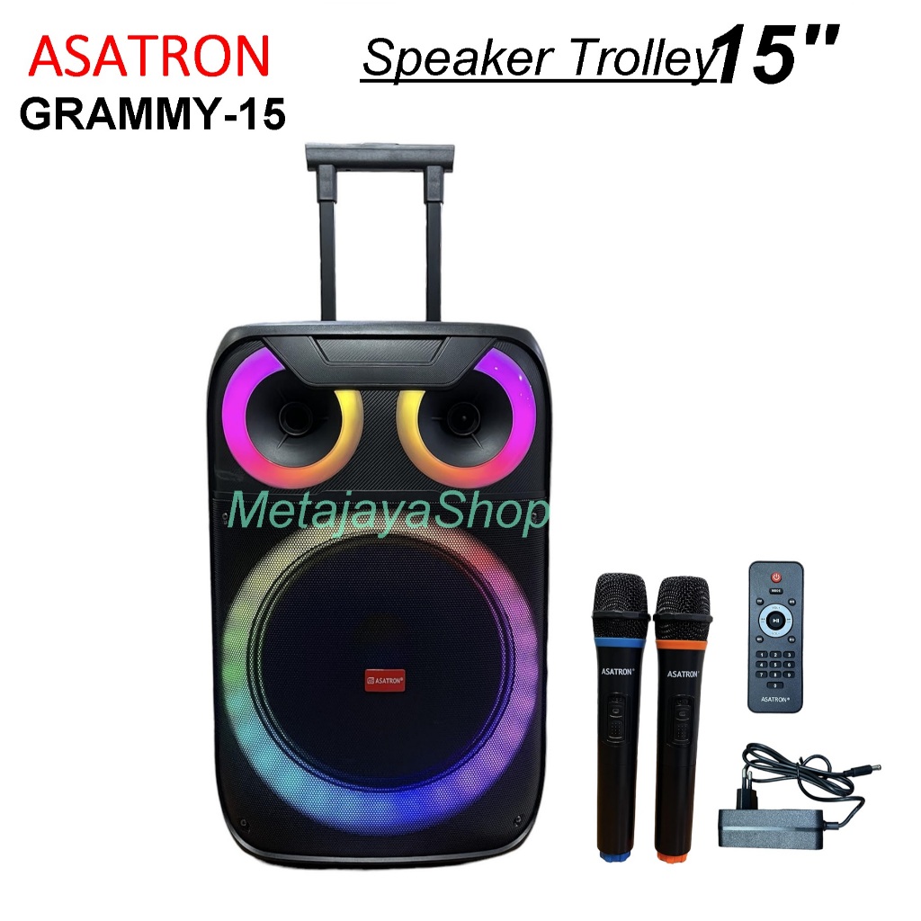 Jual Speaker ASATRON GRAMMY-15 Speaker Trolley 15 Inch | Shopee Indonesia