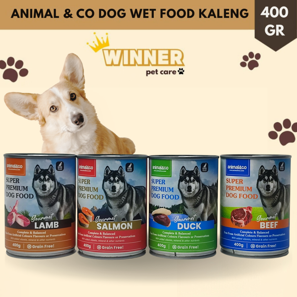 Jual Animal & Co Gourmet Wet Dog Food Kaleng 400gr GRAIN FREE | Shopee ...