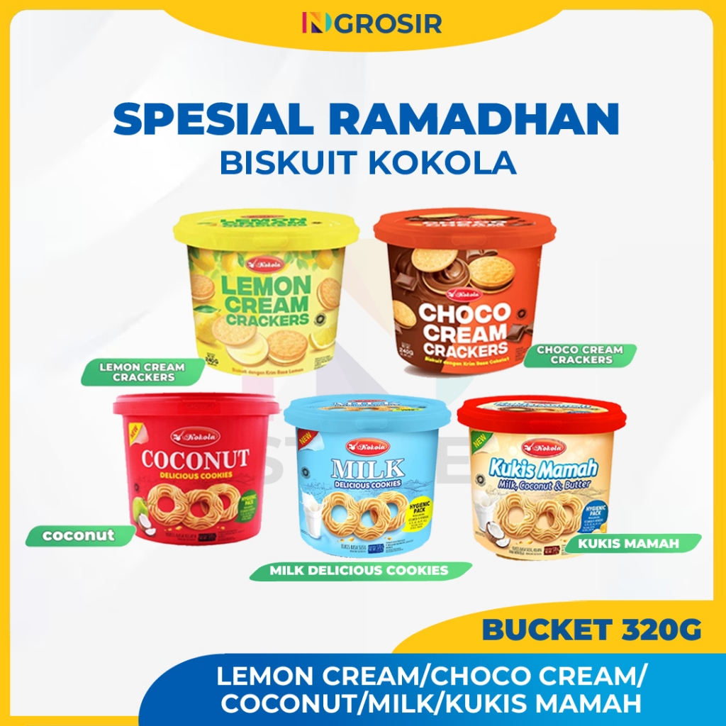 Jual Kokola Festiv Biskuit Coconut Festive/ Chocolate Festive/Lemon ...