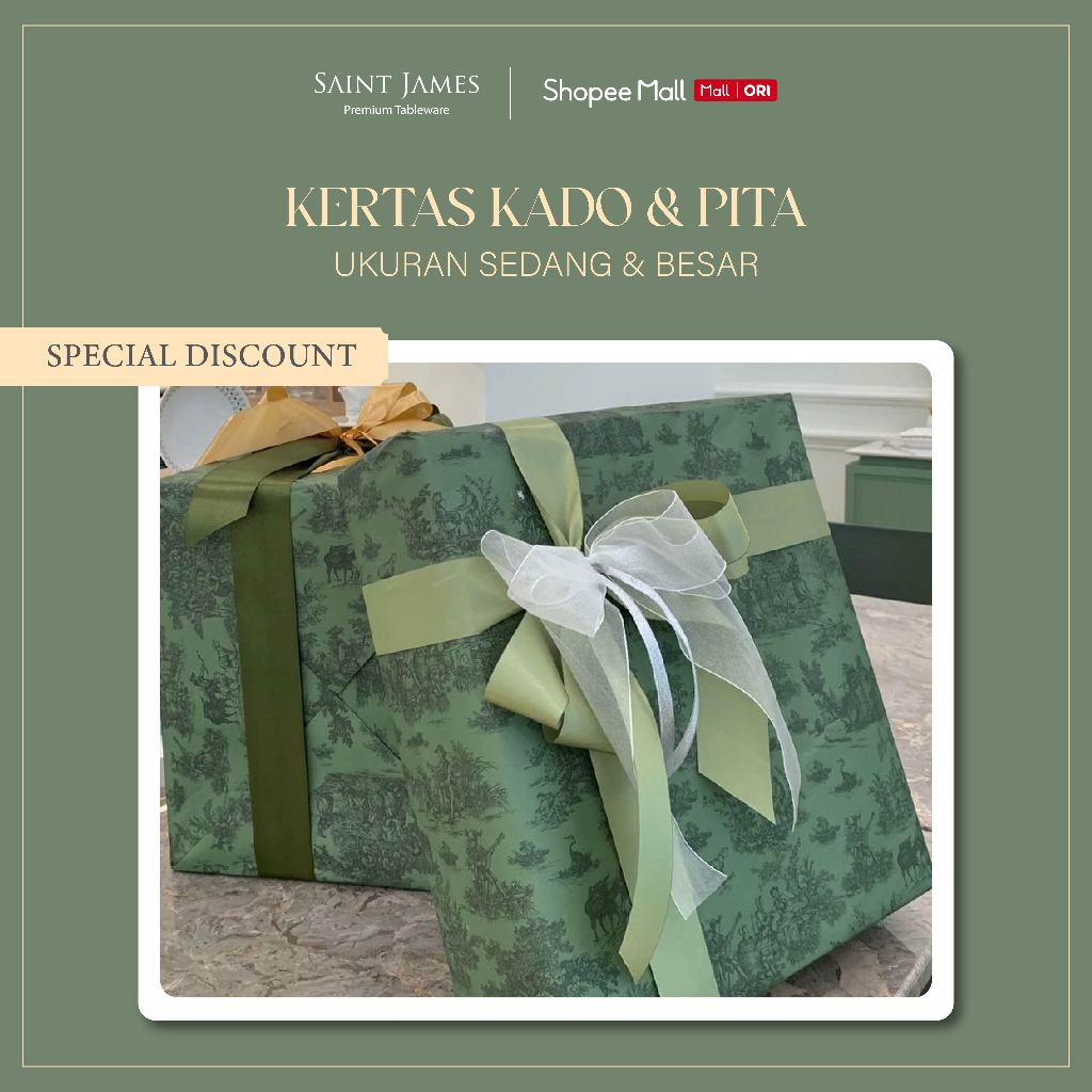 Jual Saint James Kertas Kado dan Pita (HANYA UNTUK PESANAN INSTANT ...