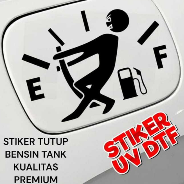 Jual STICKER TUTUP TANKI BENSIN MOBIL UNIVERSAL UV DTF STIKER CUTTING ...