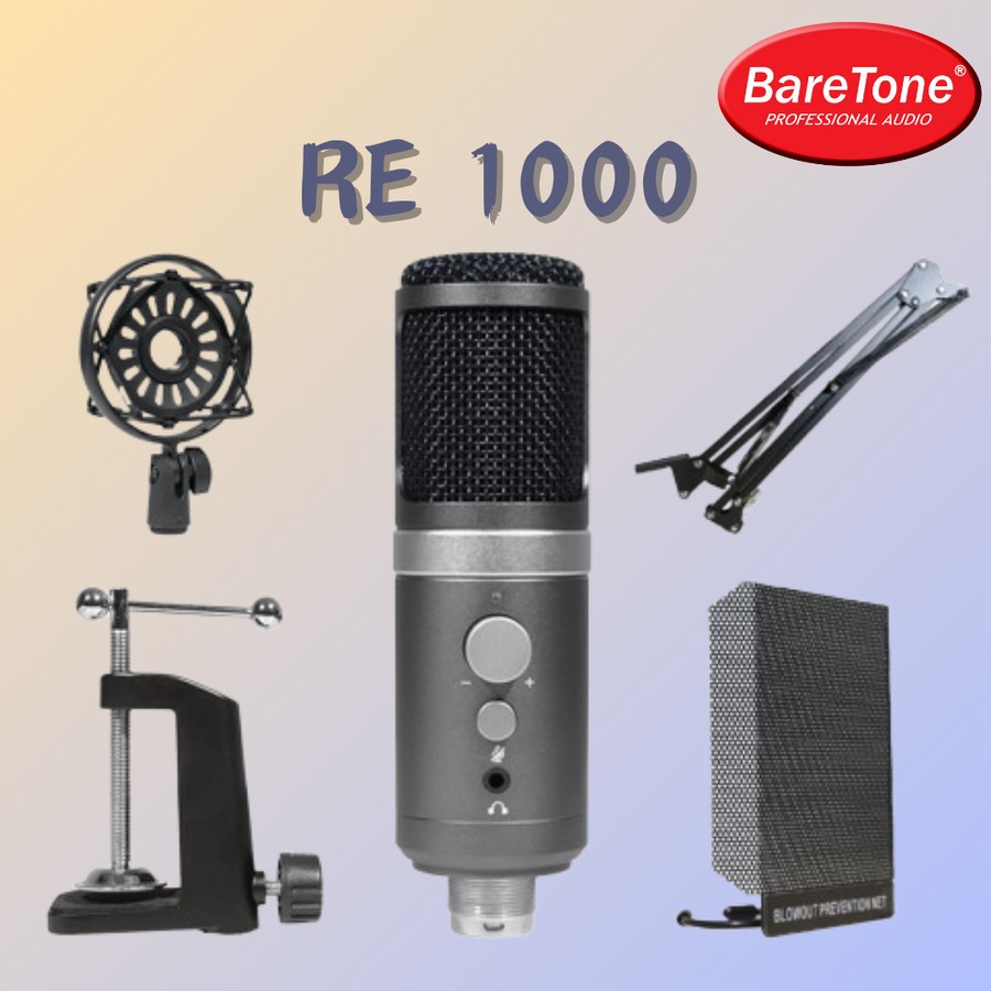 Jual Mic Condensor Baretone RE 1000 Original Baretone RE1000 Original ...