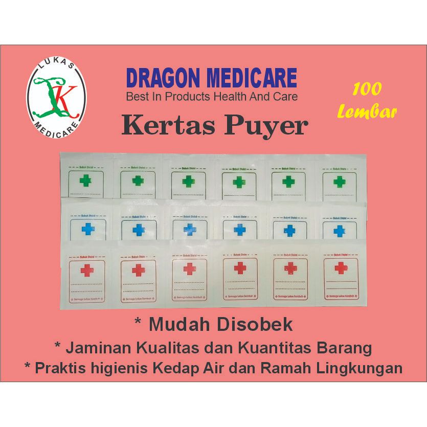 Jual KERTAS/KANTONG PUYER OBAT 100 Lembar | Shopee Indonesia