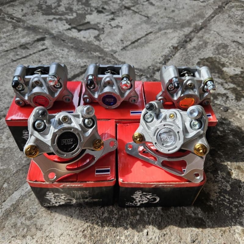 Jual Paket Promo Kaliper Big Logo Koin PRC 2P Piston + Baut Kaliper + Breket Piringan Disc 220mm ...