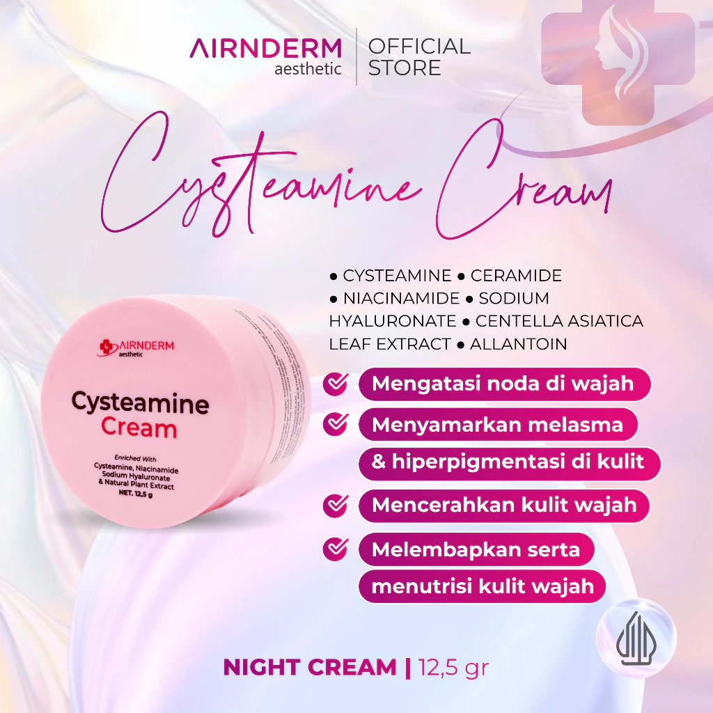 Jual Airnderm Aesthetic Cysteamine Cream (by AIRIN BEAUTY) | Shopee ...
