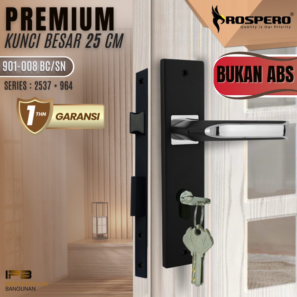 Jual PROSPERO Set Kunci Pintu Rumah Ukuran Besar 25 cm Gagang Handle Pintu Kamar Premium Tebal ...