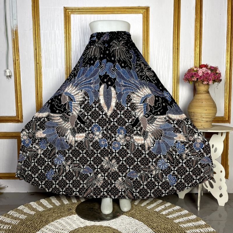 Jual rok.plisket//rok batik jumbo // rok batik payung plisket // rok ...