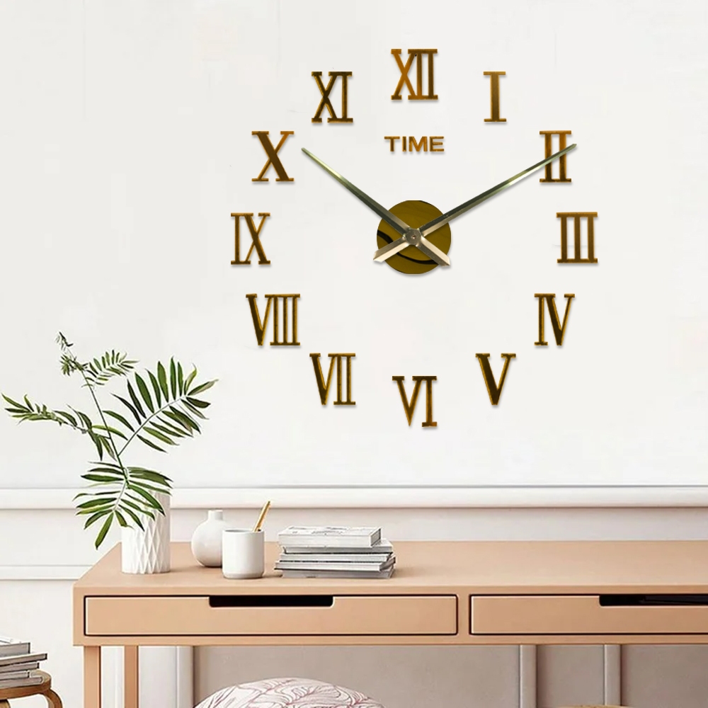 Jual Jam Dinding Besar DIY Giant Quartz diameter 90-100 cm model angka ...