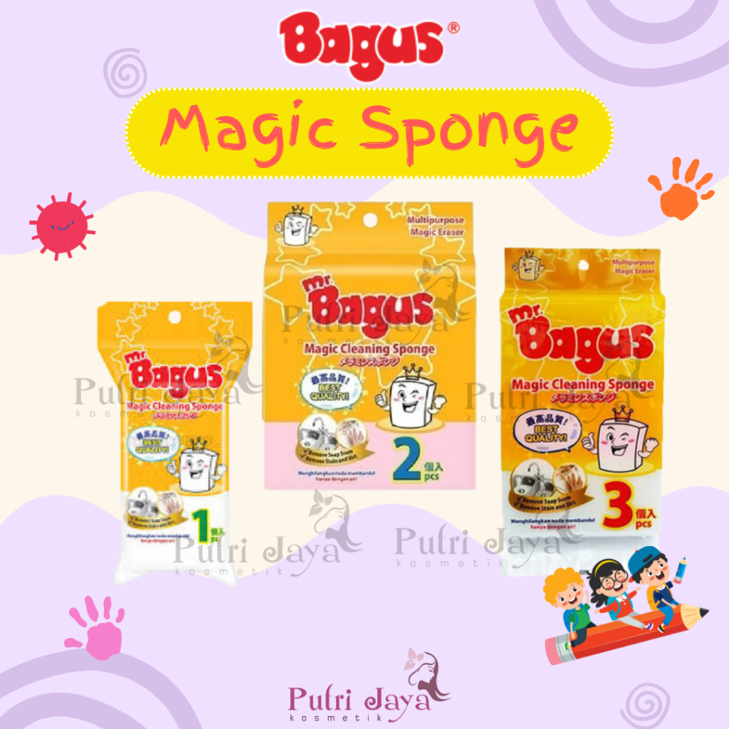 Jual BAGUS Magic Cleaning Sponge (Spon Ajaib) isi 1 / 2 / 3 | Shopee ...