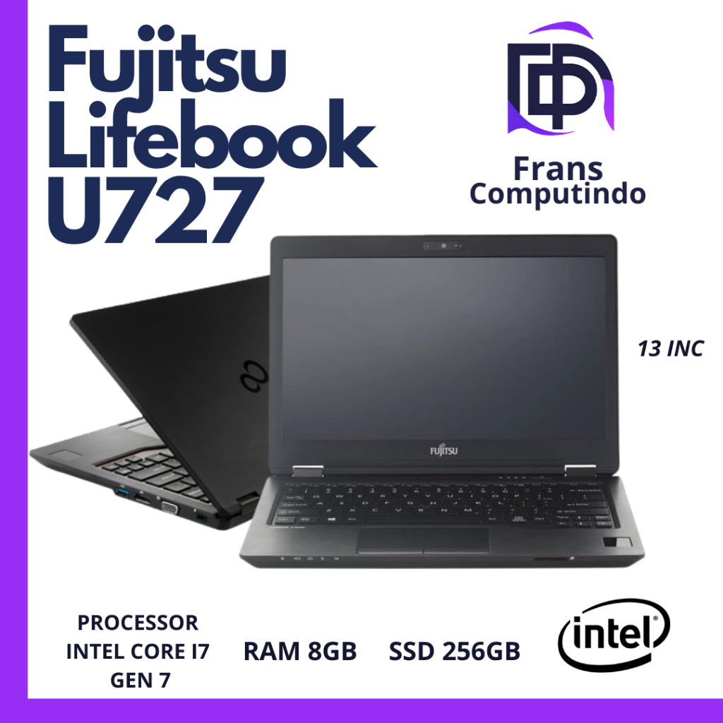 Jual Laptop FUJITSU LIFEBOOK U727 Core i7 Gen 7 Ram 8GB Ssd 256GB ...