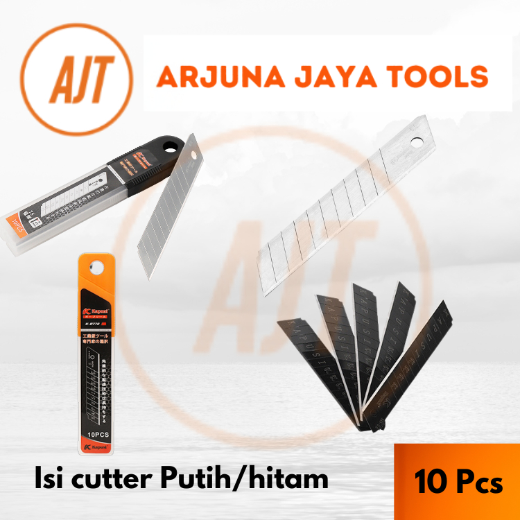 Jual Isi Cutter warna hitam dan putih 10 pcs | Shopee Indonesia