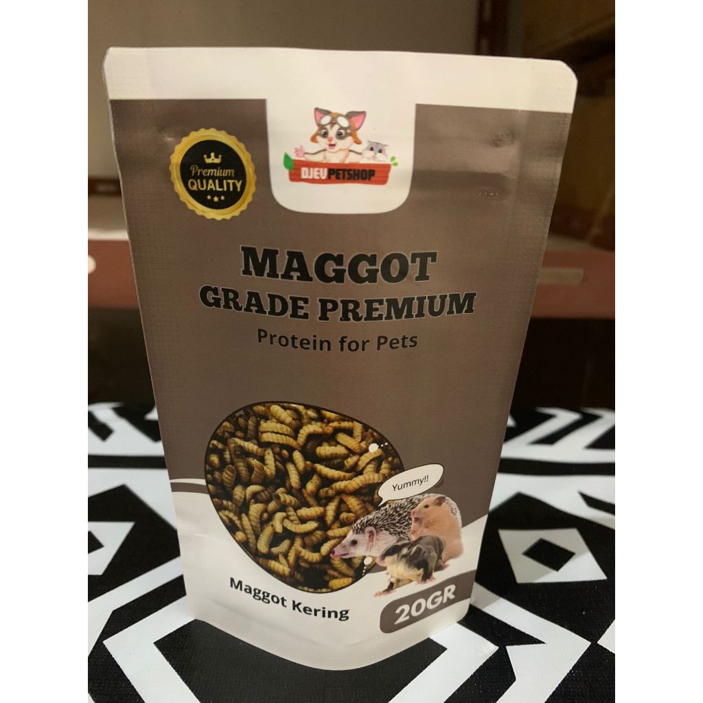Jual MAGGOT KERING GRADE PREMIUM MAKANAN IKAN BURUNG TUPAI LANDAK MINI ...
