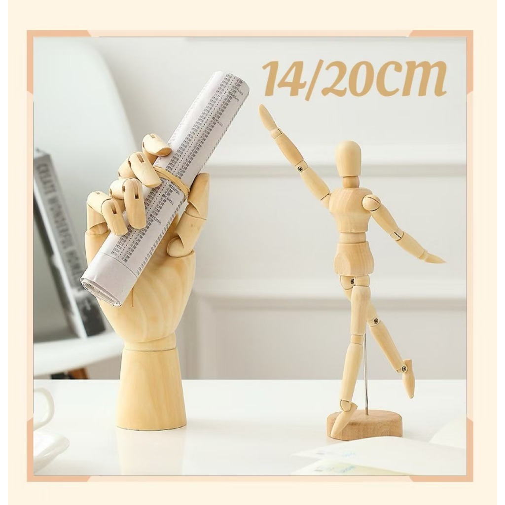 Jual 14/20cm Manekin Kayu Full Body Adjustable Manekin Kayu Mini Kayu ...