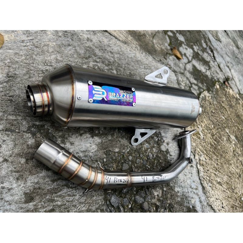 Jual knalpot standar racing stainless inlet 38mm Nmax New Nmax Old Nmax ...