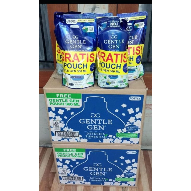 Jual Gentle Gen Detergen Cair Botol 700ml free Pouch 360ml | Shopee ...