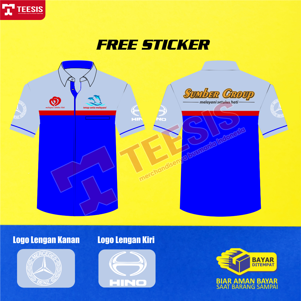 Jual Kemeja Baju Bus Mania Bismania Sumber Group Sugeng Rahayu Hino ...