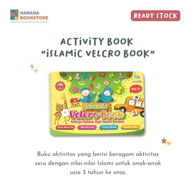 Jual Buku Aktivitas Anak Islami "Islamic Velcro Book" - Activity Book ...