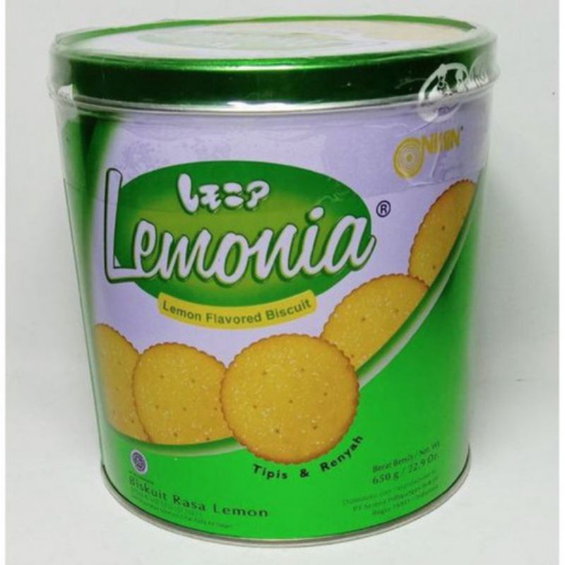 Jual BISKUIT LEMONIA KALENG 650 GRAM ROTI KALENG NISSIN LEMONIA ...