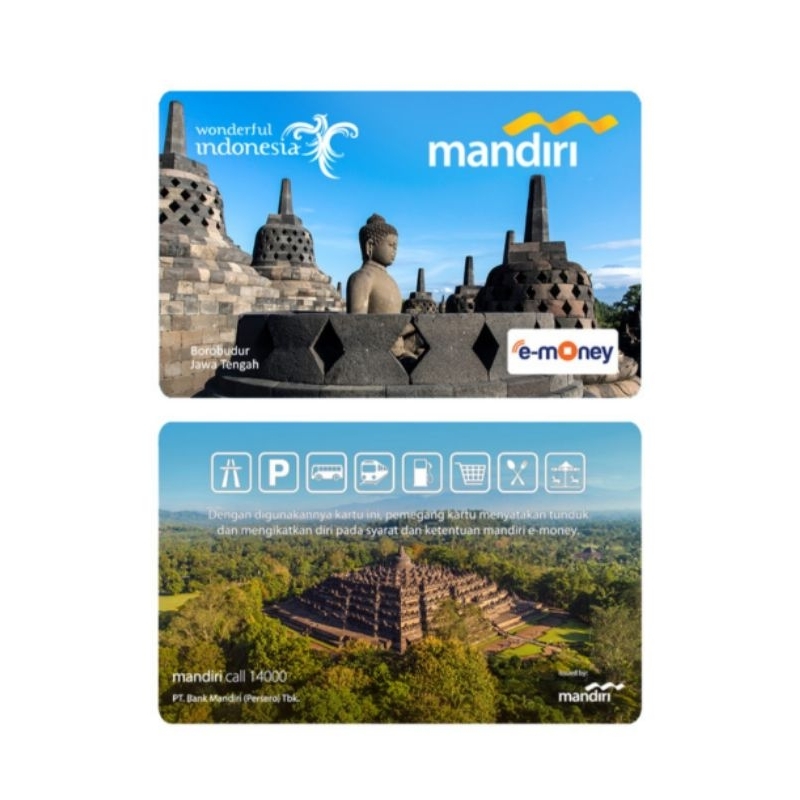 Jual E-MONEY CARD MANDIRI ORIGINAL CANDI BOROBUDUR | Shopee Indonesia