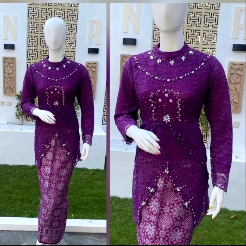Jual COD/KEBAYA VIONA TERBARU/KEBAYA BORKAT PAYET/KEBAYA WISUDA/KEBAYA PESTA/KEBAYA TRADISIONAL ...