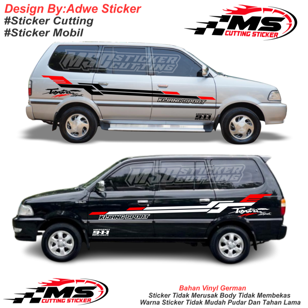 Jual Stiker Mobil Kijang Super Stiker Body Kijang Super Stiker Kijang ...