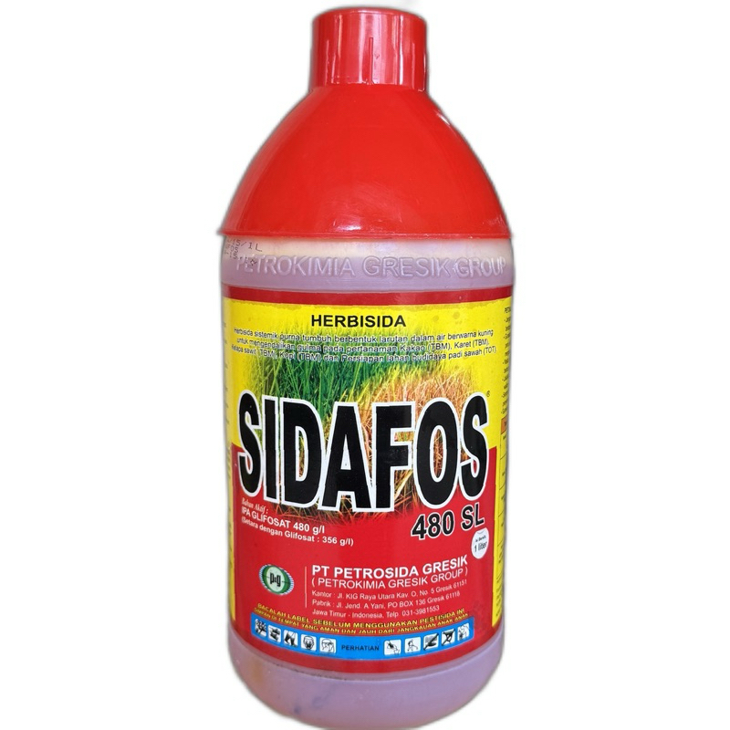Jual HERBISIDA SIDAFOS 480 SL 1 LITER/RACUN SISTEMIK KUNING GULMA LEBAR ...