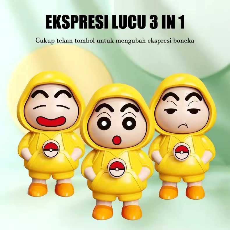 Jual Gantungan Kunci Crayon Shin-chan Berubah Ekspresi Wajah Boneka ...