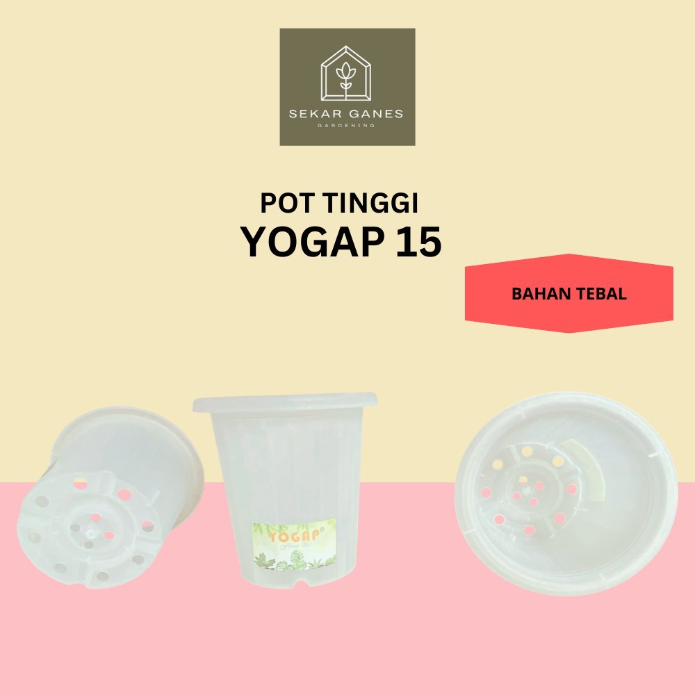 Jual POT BUNGA YOGAP YPT 15 BENING TRANSPARAN BESAR mirip pot yogap 10 ...