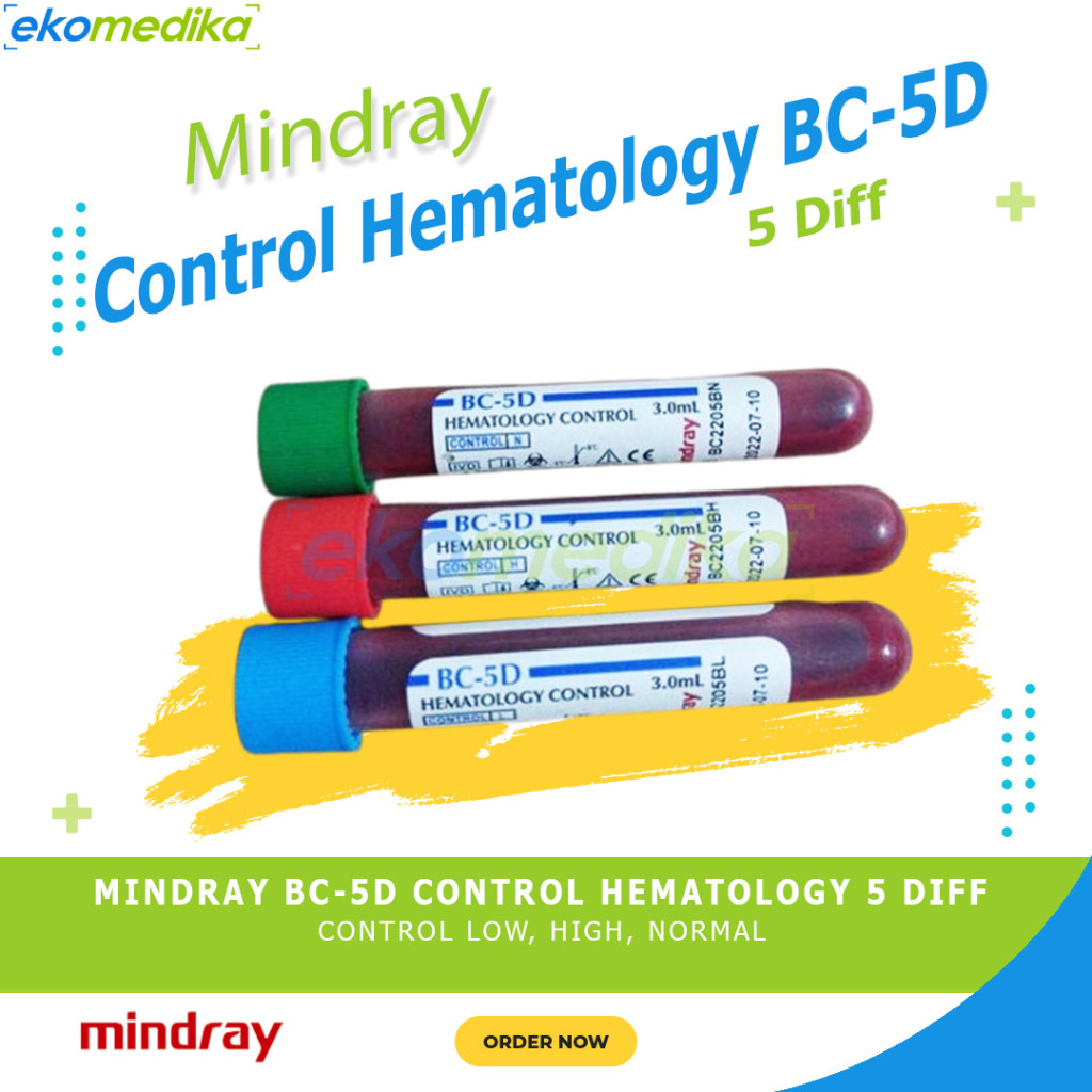 Jual Control Hematology Mindray 5 diff BC-5D Control Low, High, Normal 3ml | Shopee Indonesia