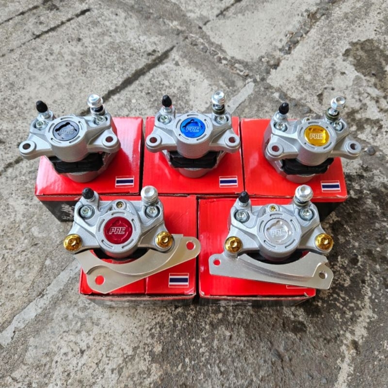 Jual Paket Kaliper 2P Big Logo Koin PRC CNC + Baut Kaliper + Breket Disc Standar Matic 190mm ...